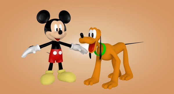 Dibujo Animado De Mickey Mouse Pluto Mickey Mouse Pluto Pegatina