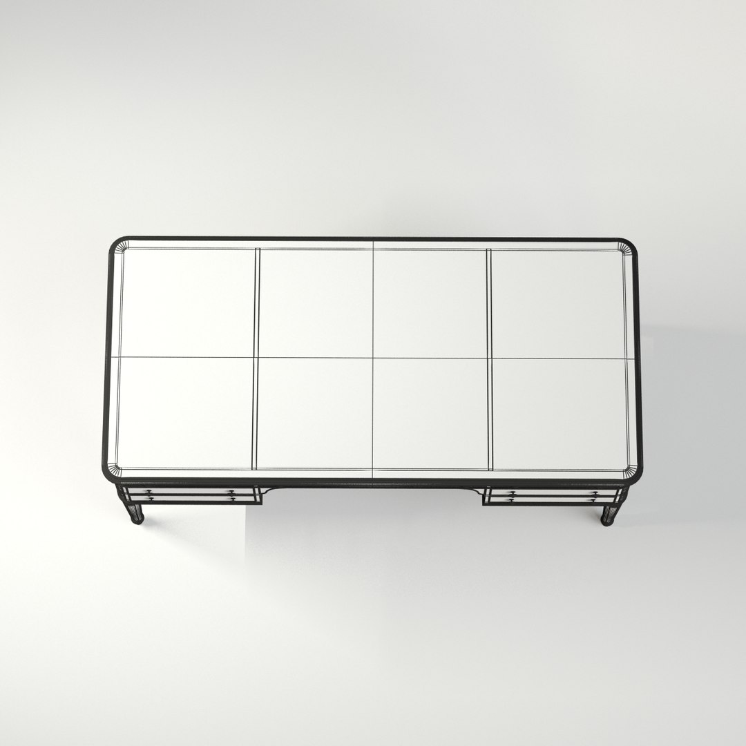 baker blackwell desk 3d obj