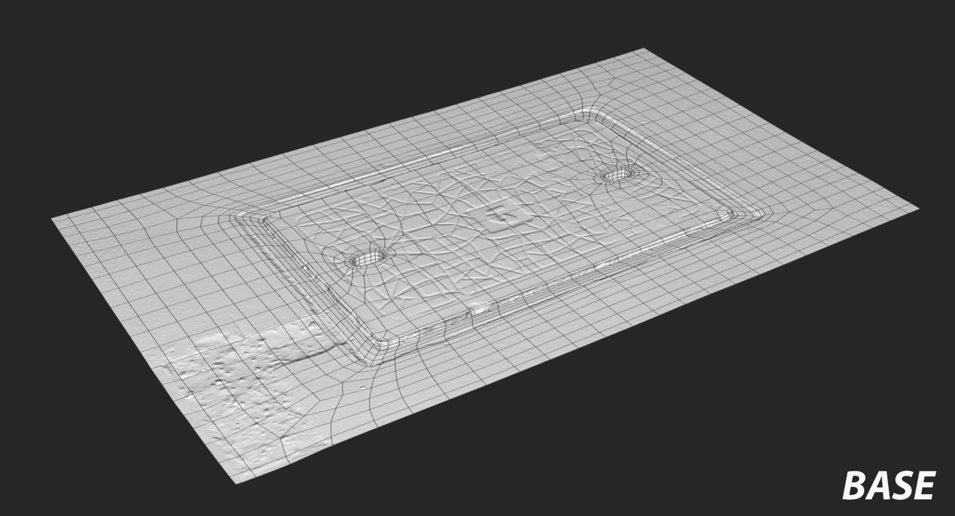 3D Concrete Utility Cover 8k - TurboSquid 1418892