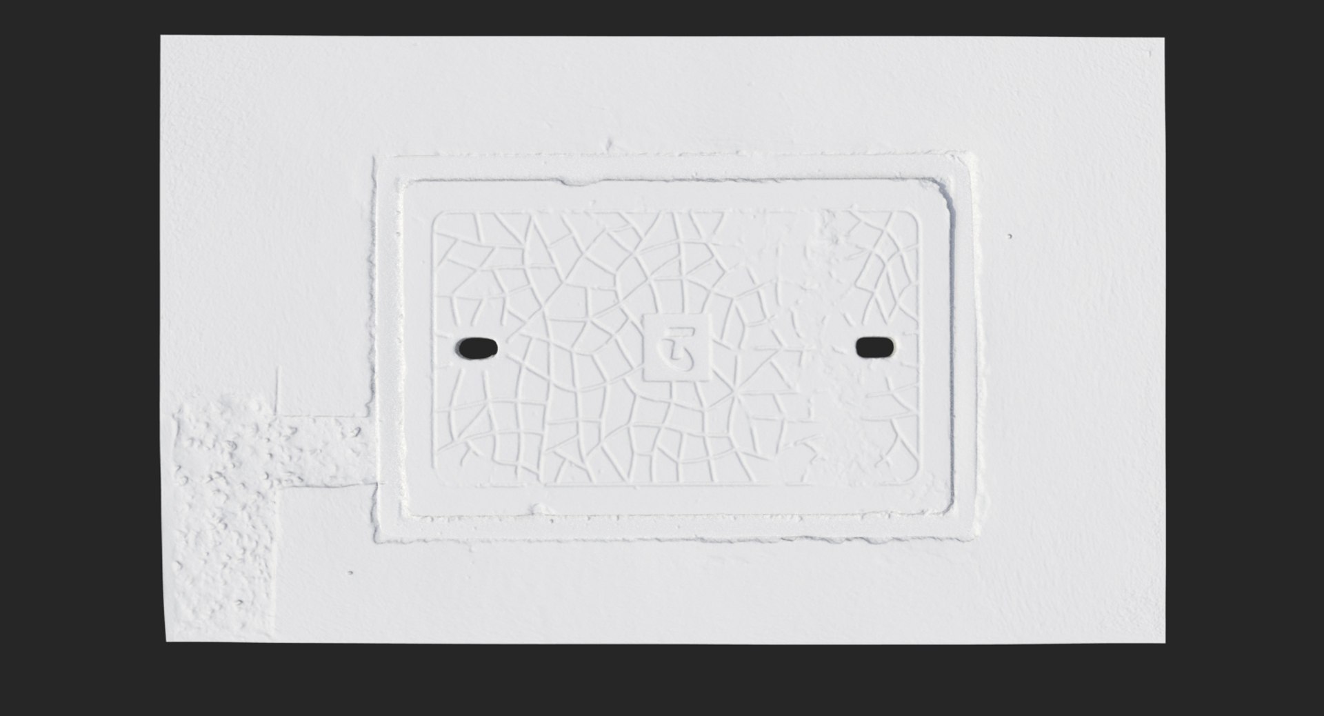 3D Concrete Utility Cover 8k - TurboSquid 1418892