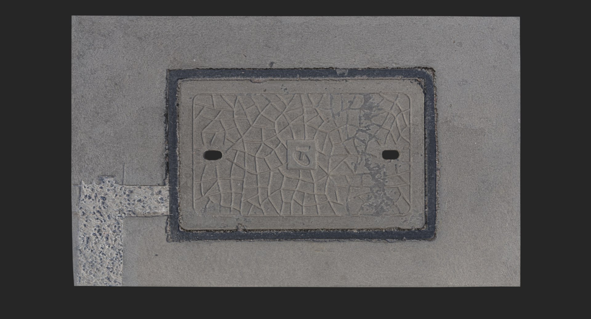 3D Concrete Utility Cover 8k - TurboSquid 1418892