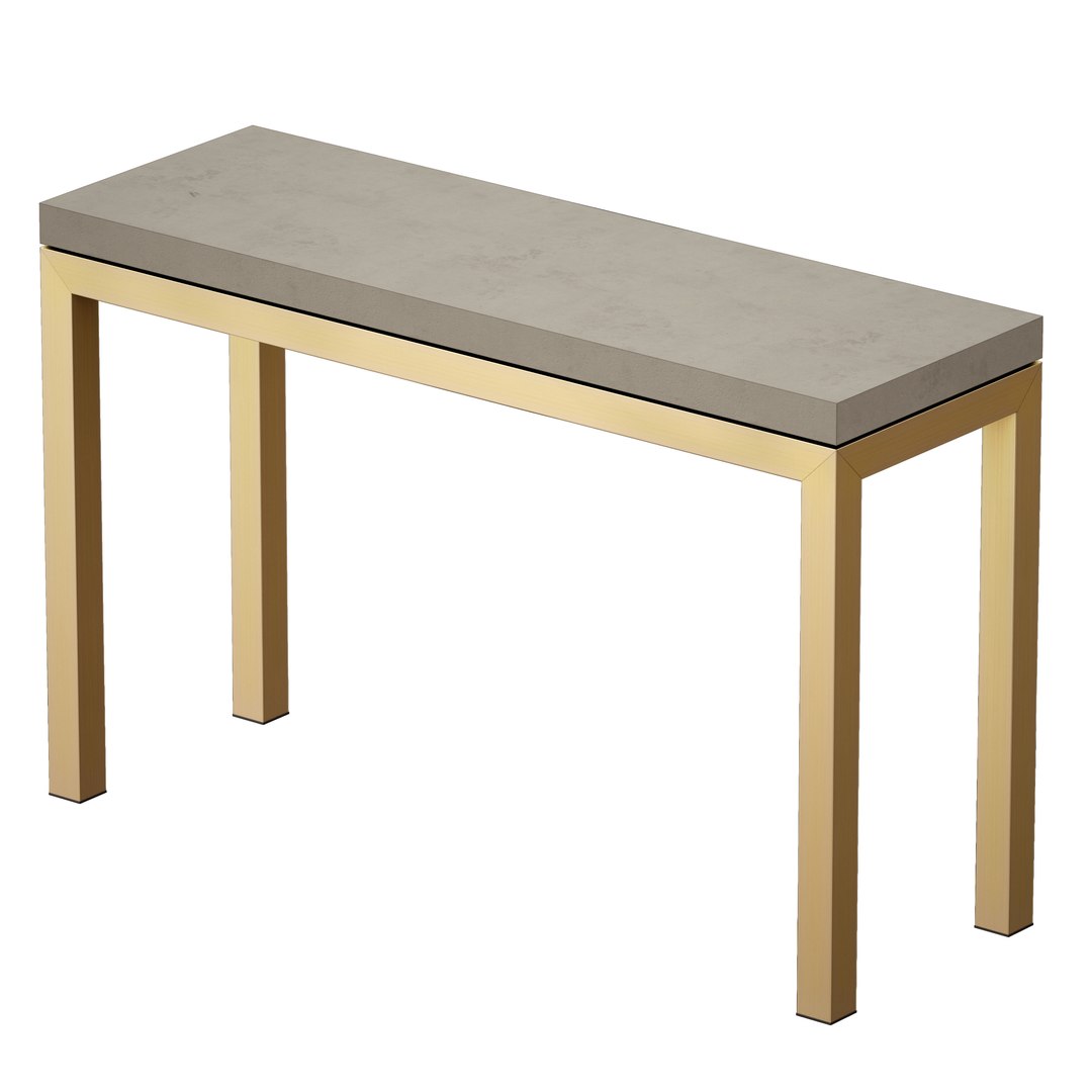 Console Concrete Brass 3D Model - TurboSquid 1676896