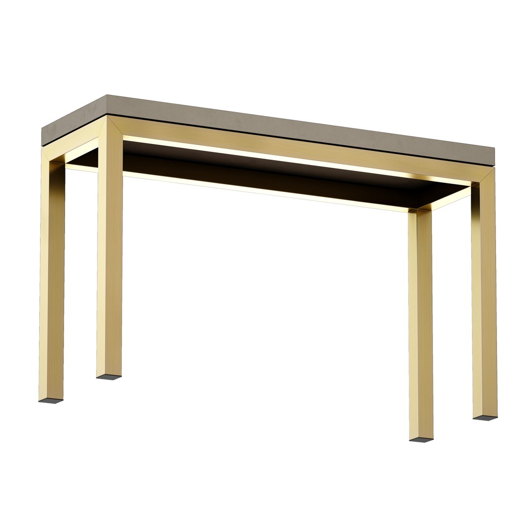 Console Concrete Brass 3D Model - TurboSquid 1676896
