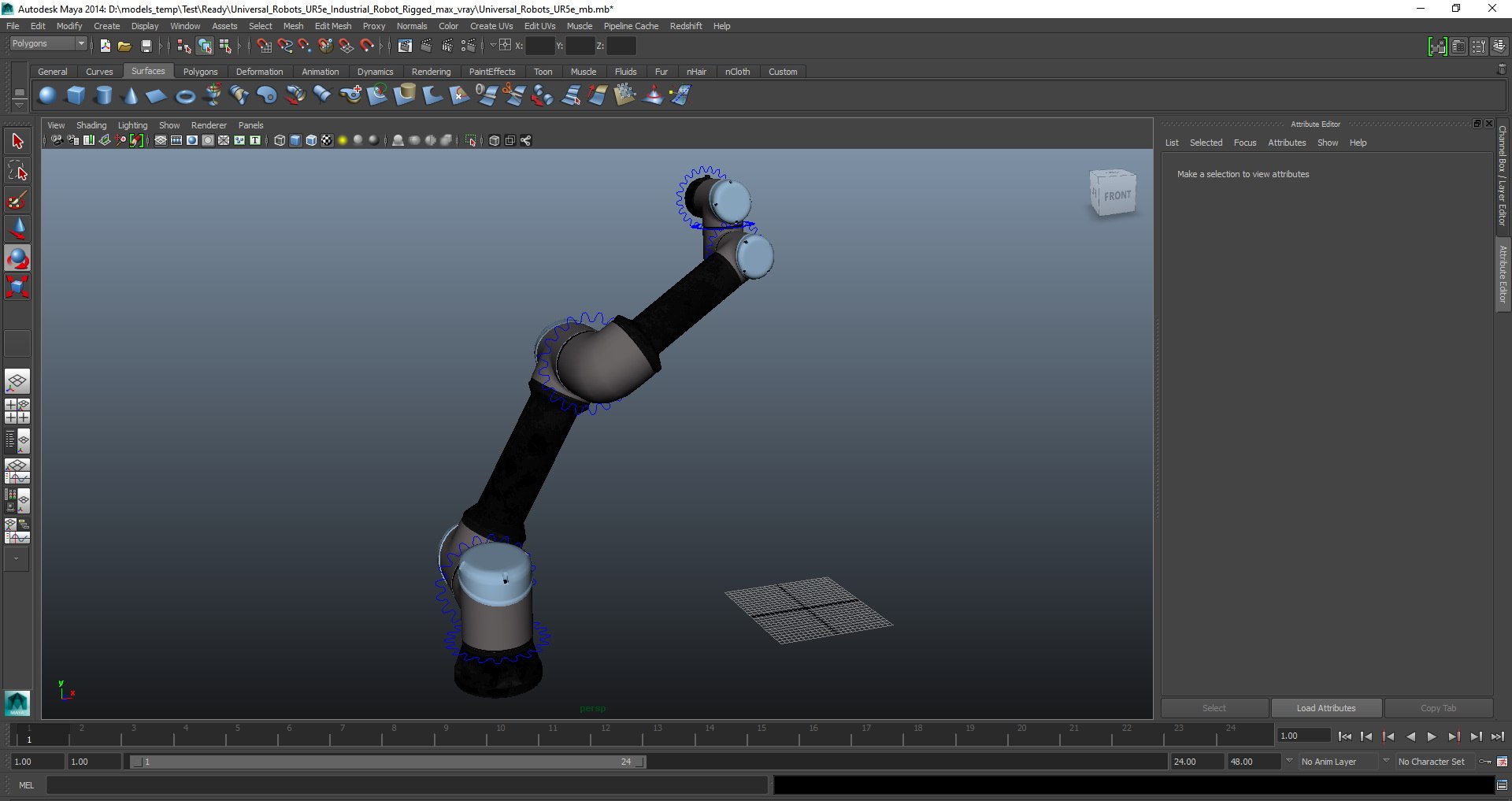 3D Universal Robots UR5e Industrial Robot Rigged For Maya - TurboSquid ...