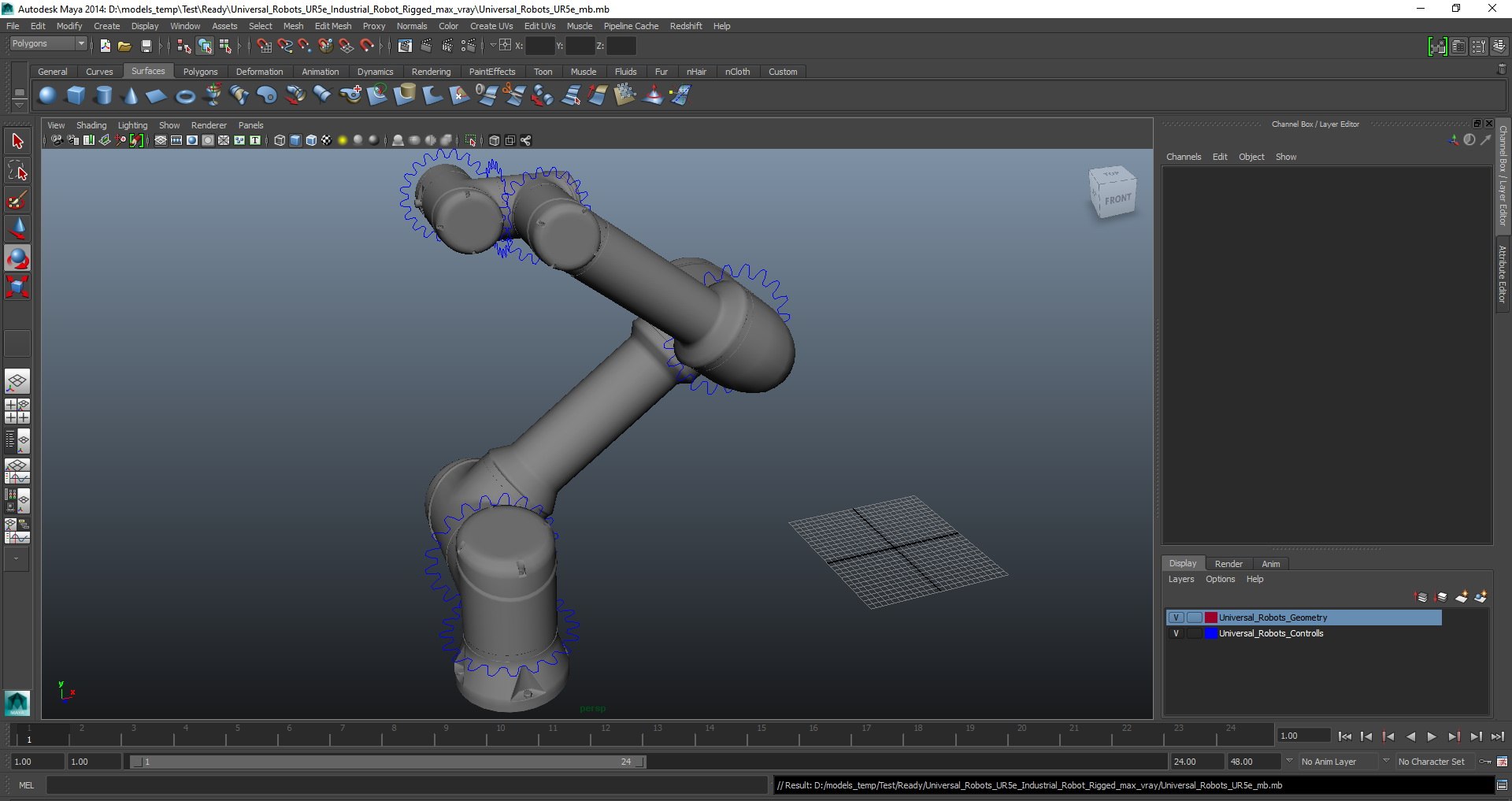 3D Universal Robots UR5e Industrial Robot Rigged For Maya - TurboSquid ...