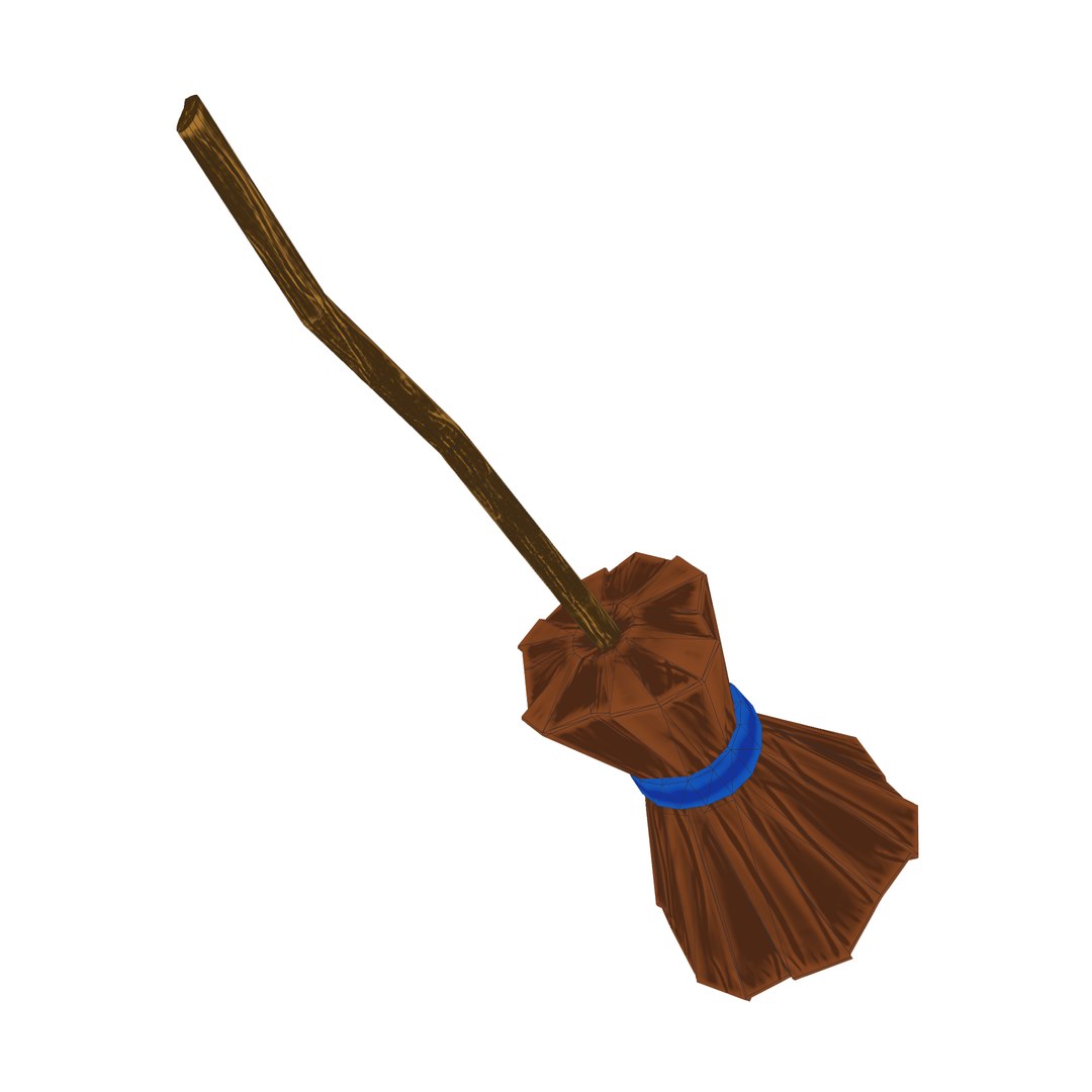 Low-poly Of Stylized WitchBroom A Low-poly 3D Collection 3D Model ...