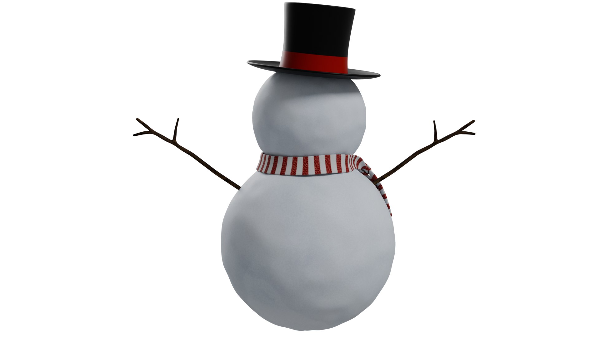 3D Snowman Model - TurboSquid 2216324