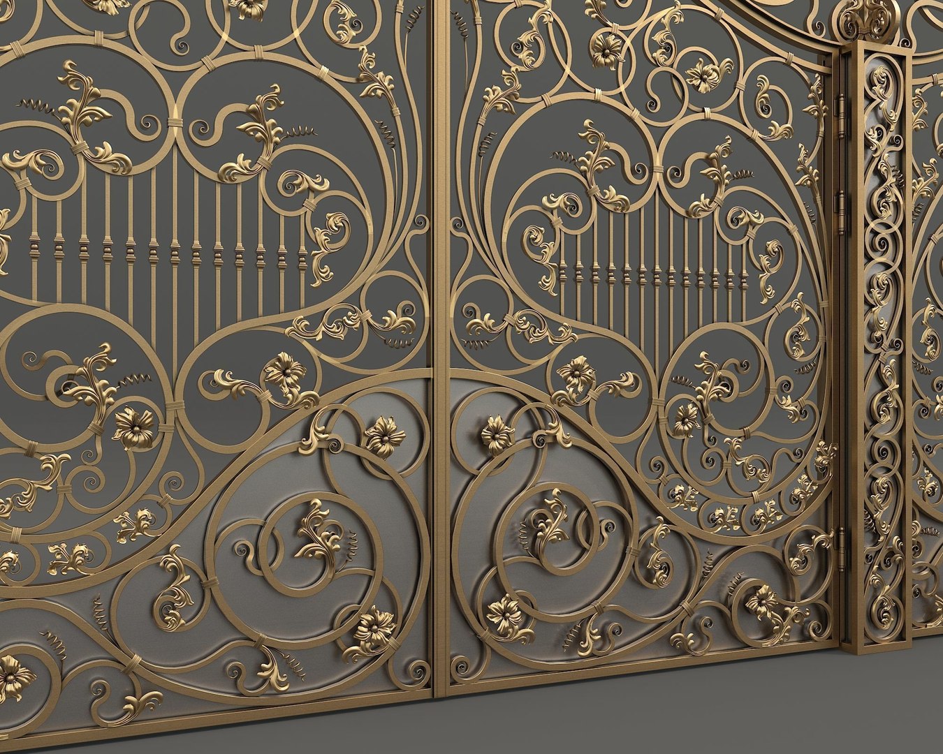 Classic European Style Mansion Gate 7 Model - TurboSquid 2277555