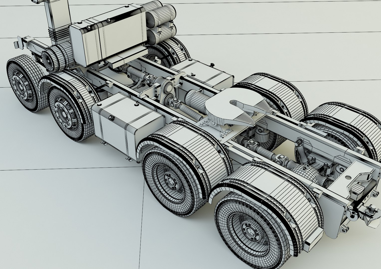 Truck Chassis 3D Model - TurboSquid 2069880