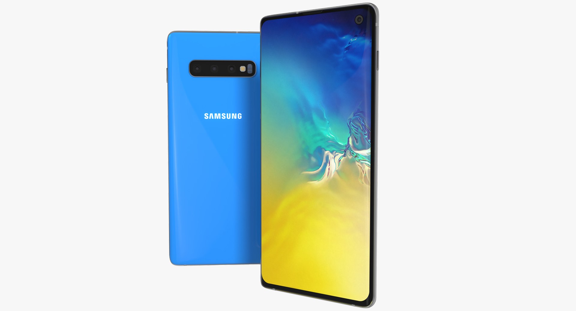 3D samsung galaxy s10 blue - TurboSquid 1430813