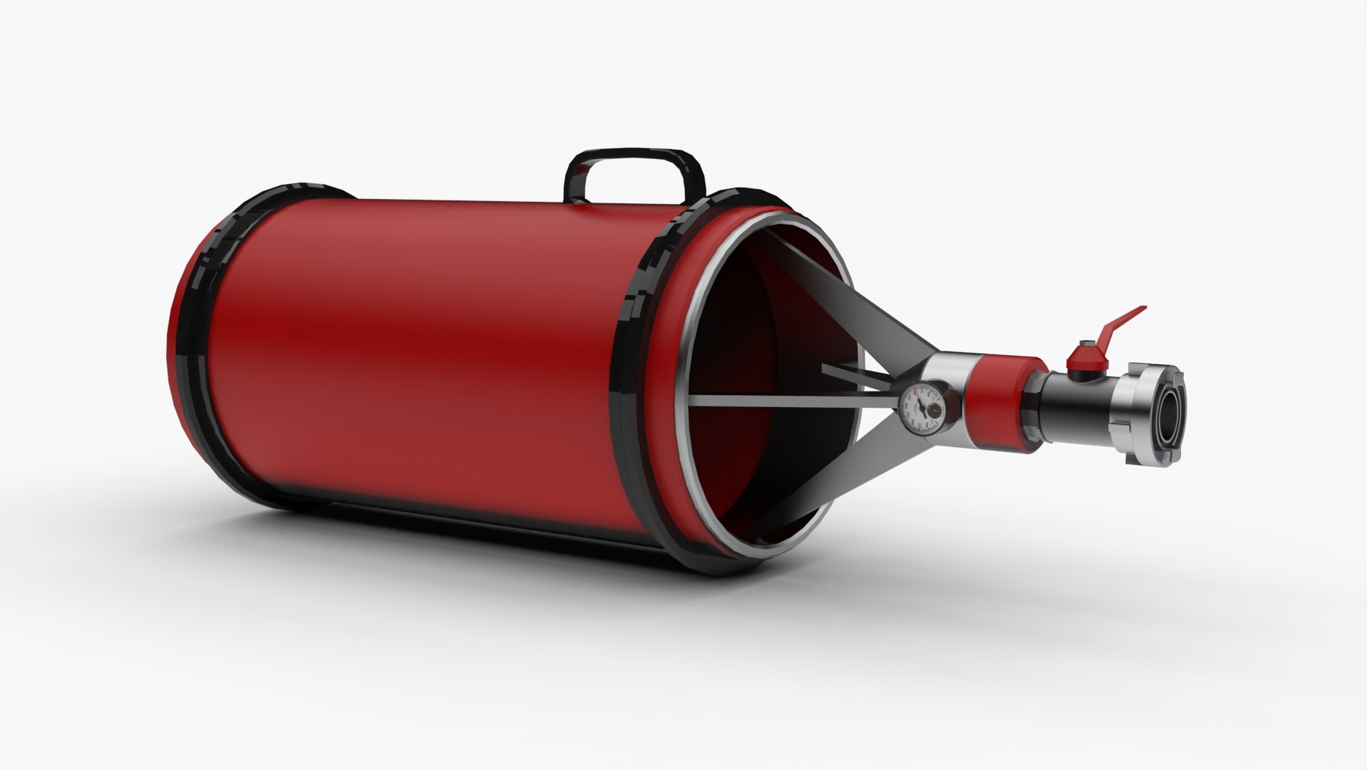 Realistic Firefighting Foam Nozzle GameReady 3D Model 3D Model ...