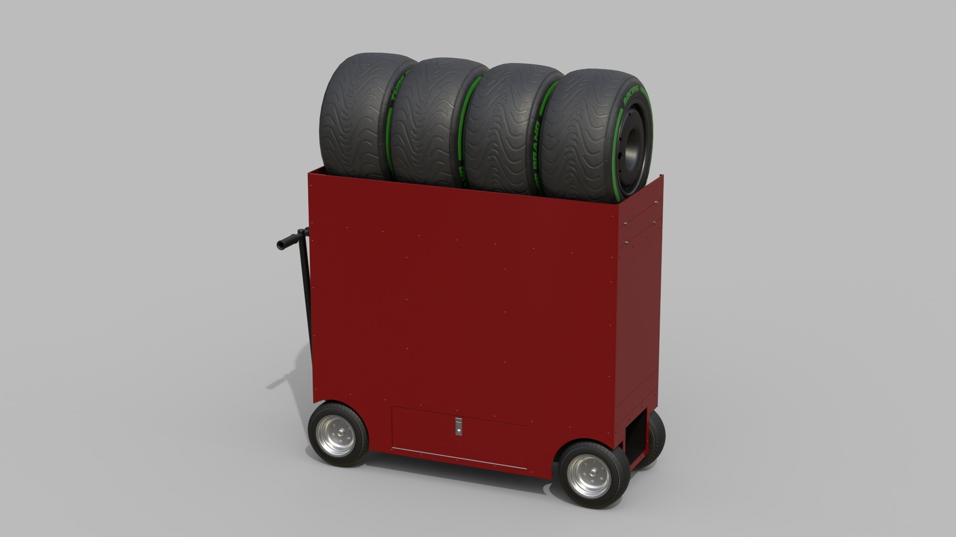 3D Tire Rack Cart 9 Model - TurboSquid 2301201
