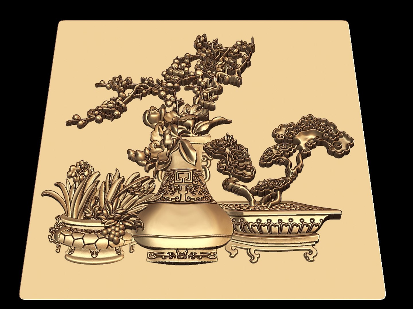 Stl Cnc Router Engraving 3d Model