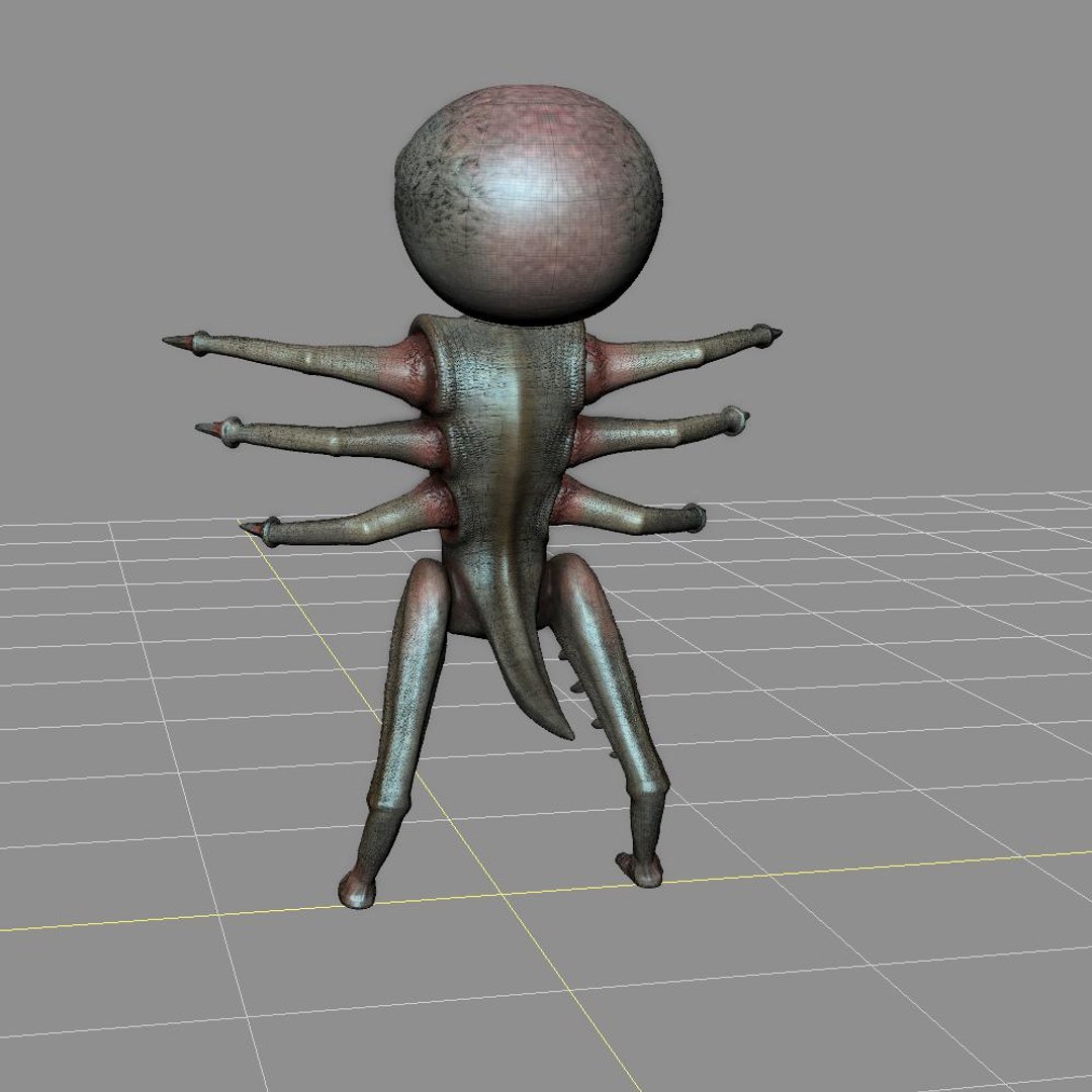 Meteriz Character Mudbox 3d Model