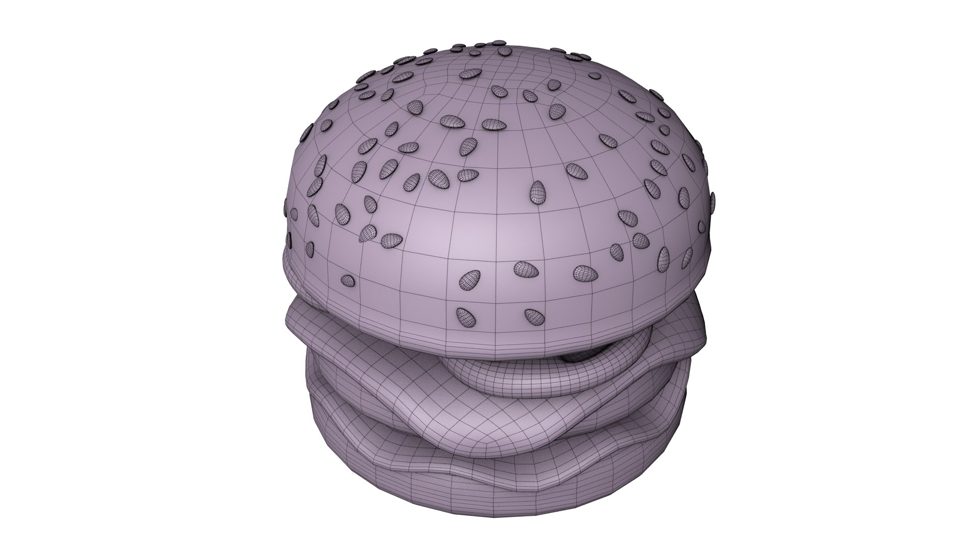 3D Model Cartoon Burger - TurboSquid 2051050