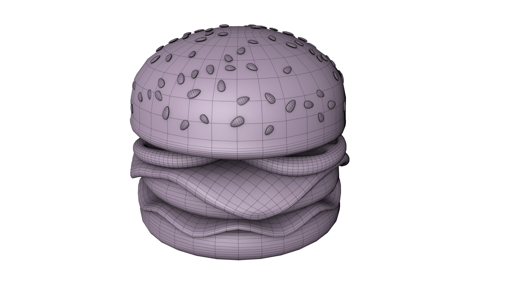 3D Model Cartoon Burger - TurboSquid 2051050