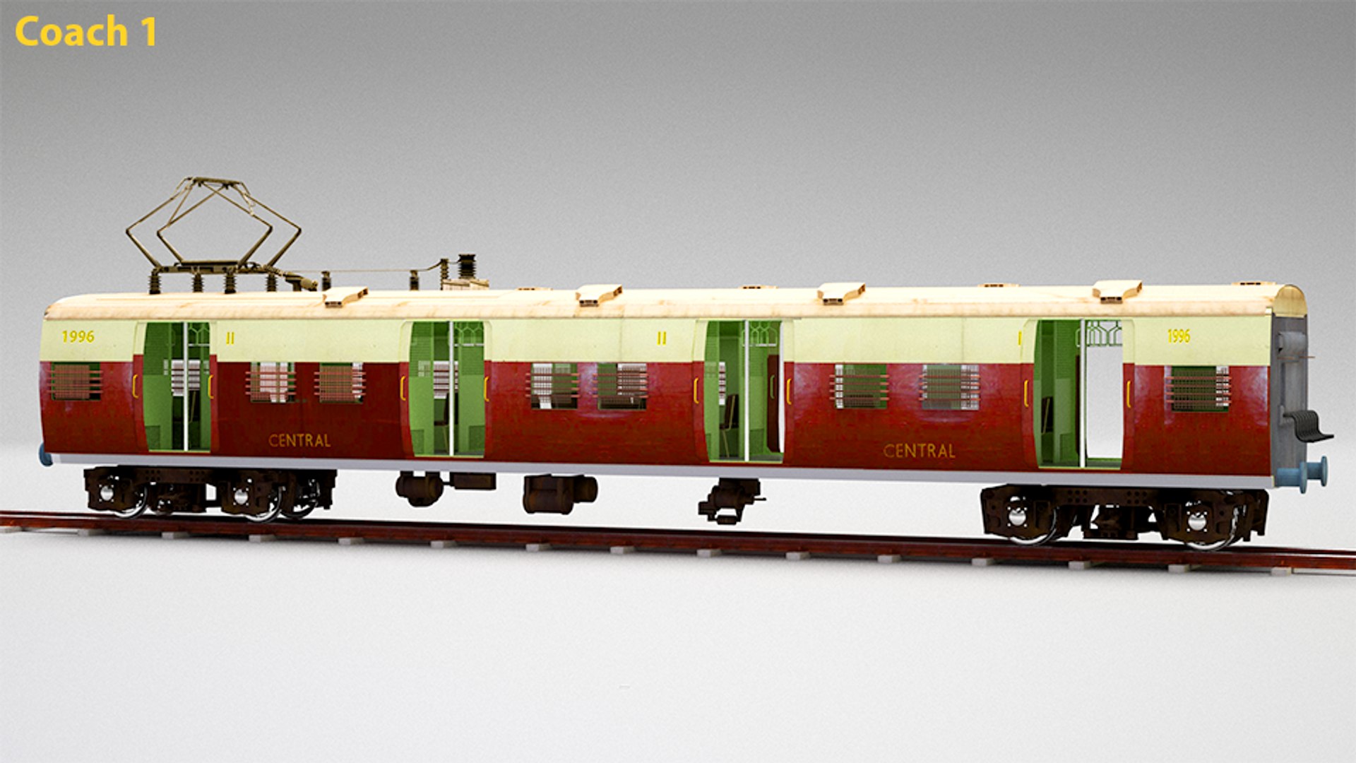 Mumbai Local Train Includes 3D Model - TurboSquid 1514524