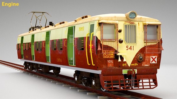 Mumbai local train includes 3D model - TurboSquid 1514524