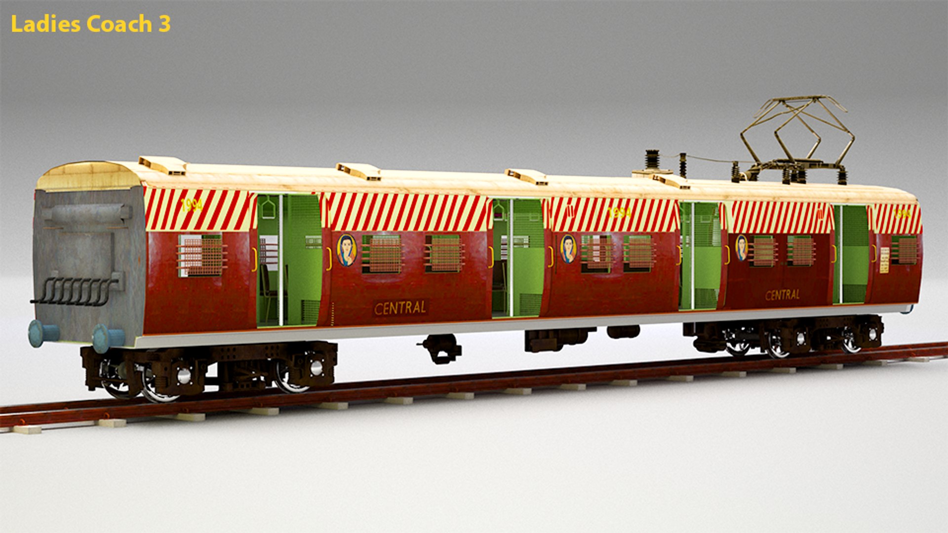 Mumbai Local Train Includes 3D Model - TurboSquid 1514524