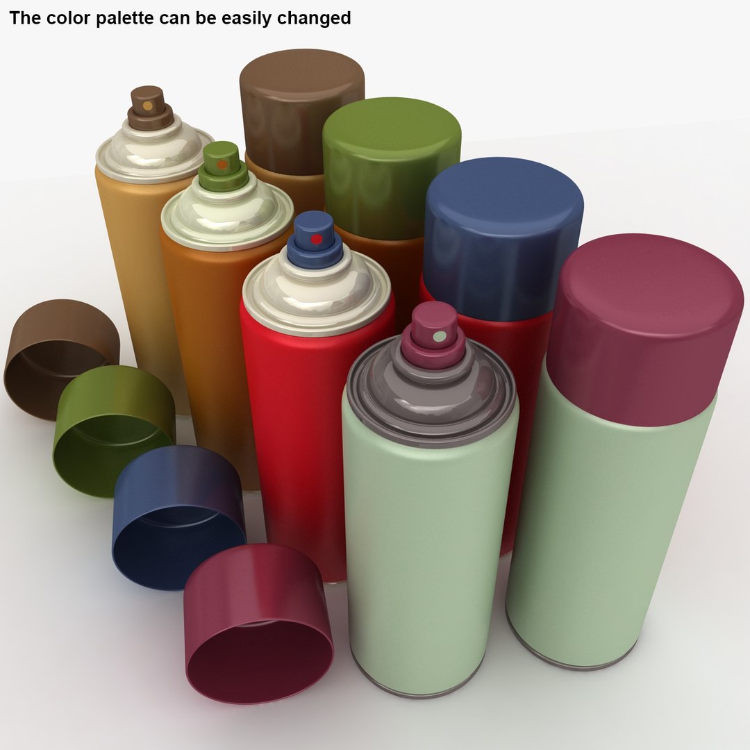 realistic spray 3d max