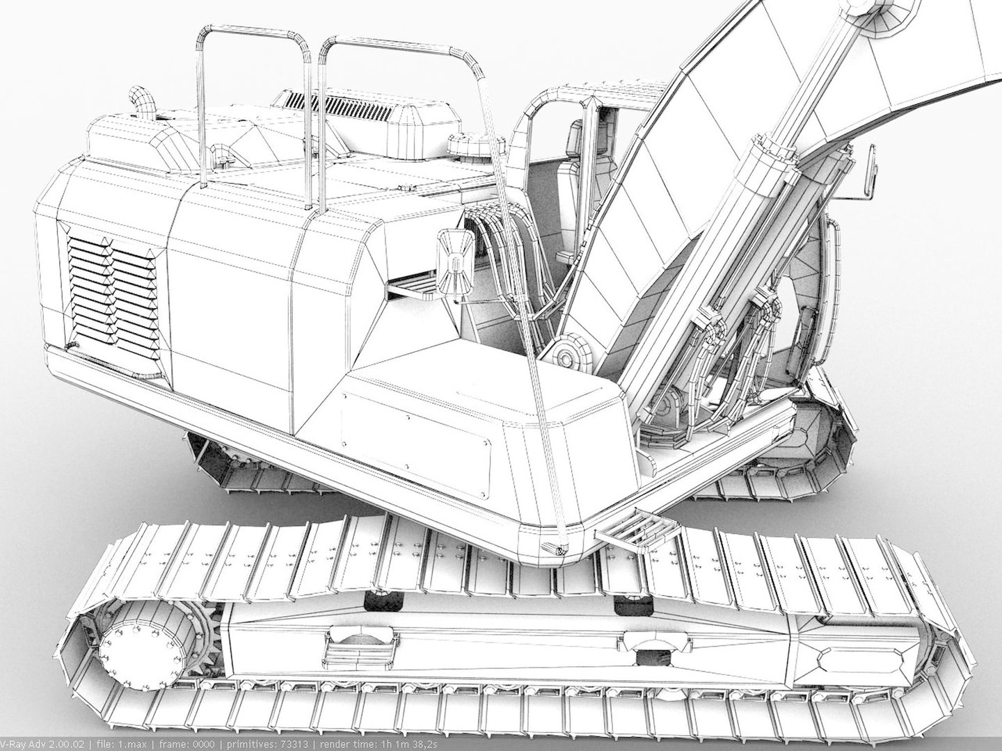 Excavator Rigged 3D Model - TurboSquid 1648436