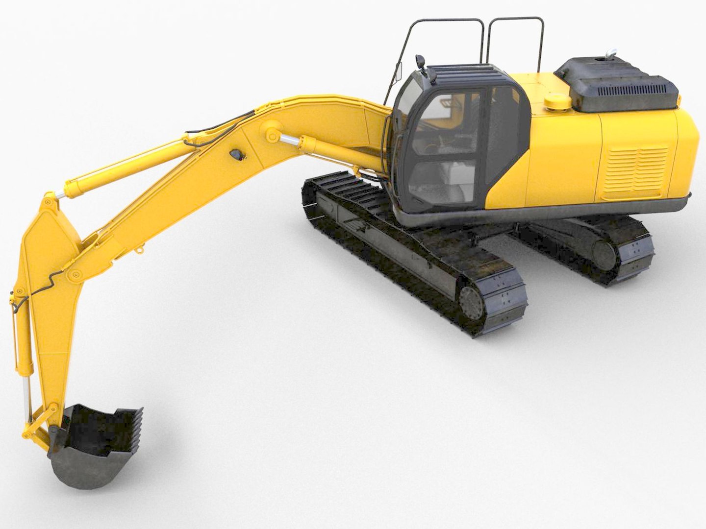 Excavator Rigged 3D Model - TurboSquid 1648436