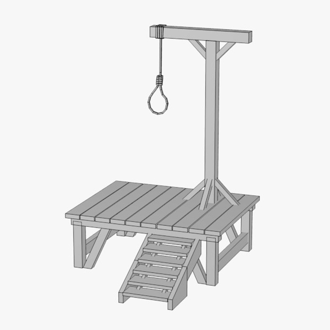 Medieval Gallows 3d 3ds