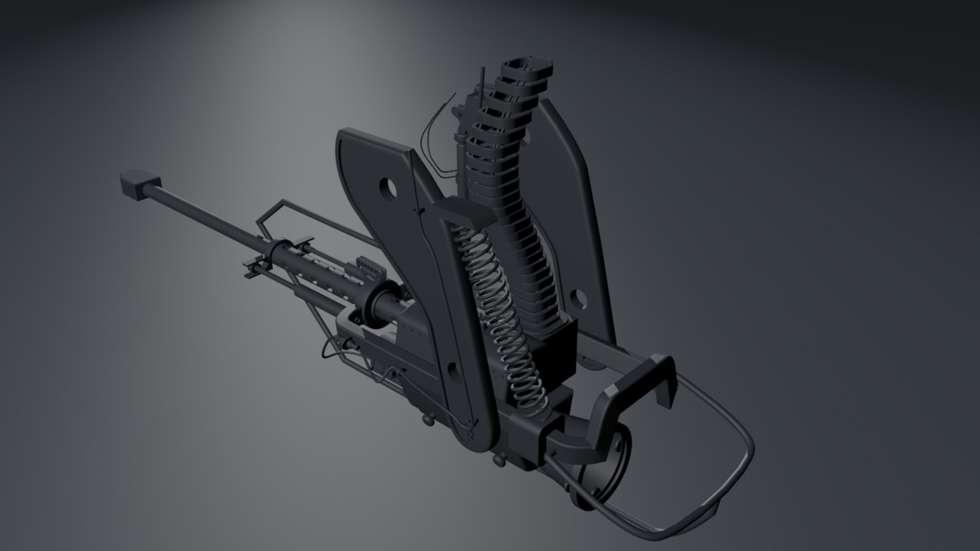 Cinema4d Apache Gun
