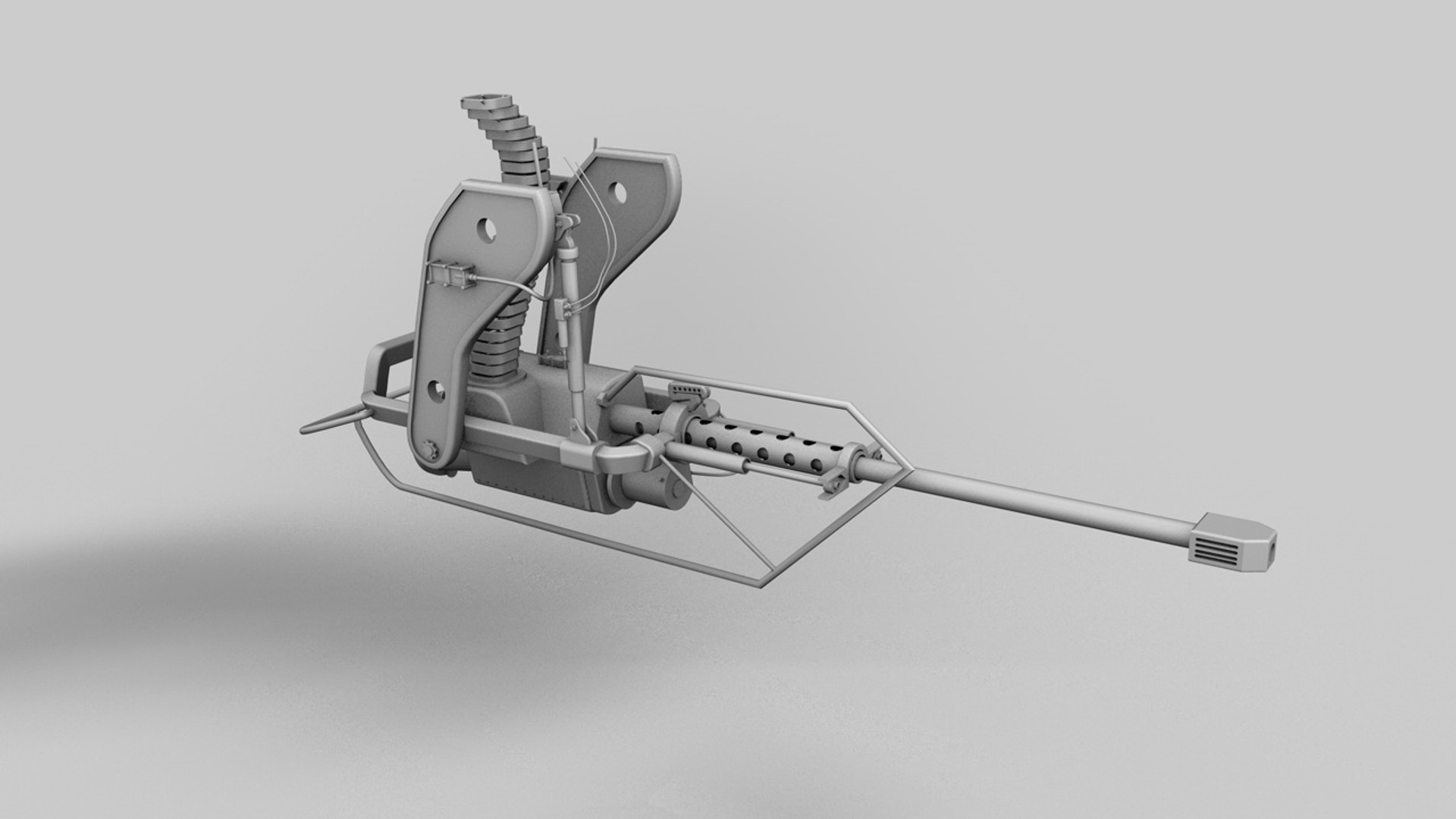 Cinema4d Apache Gun