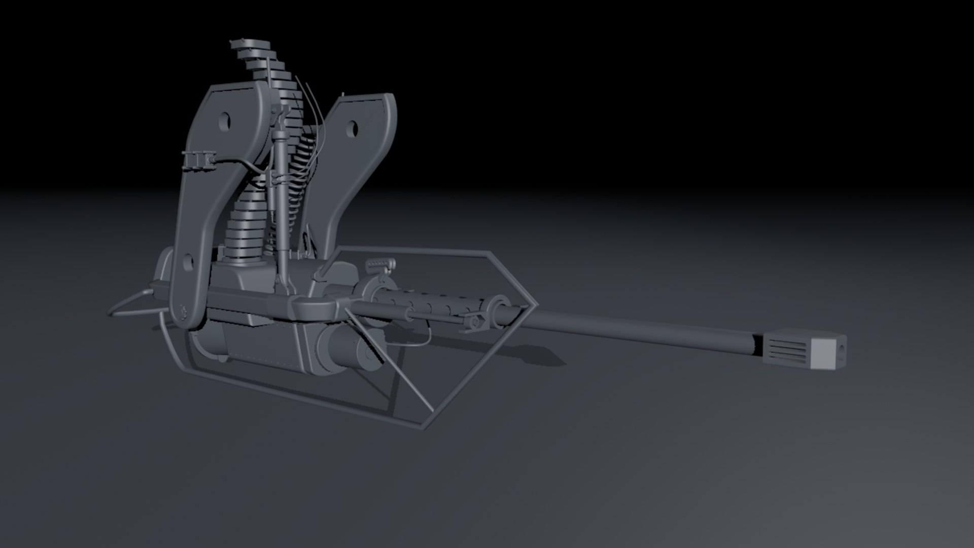 Cinema4d Apache Gun