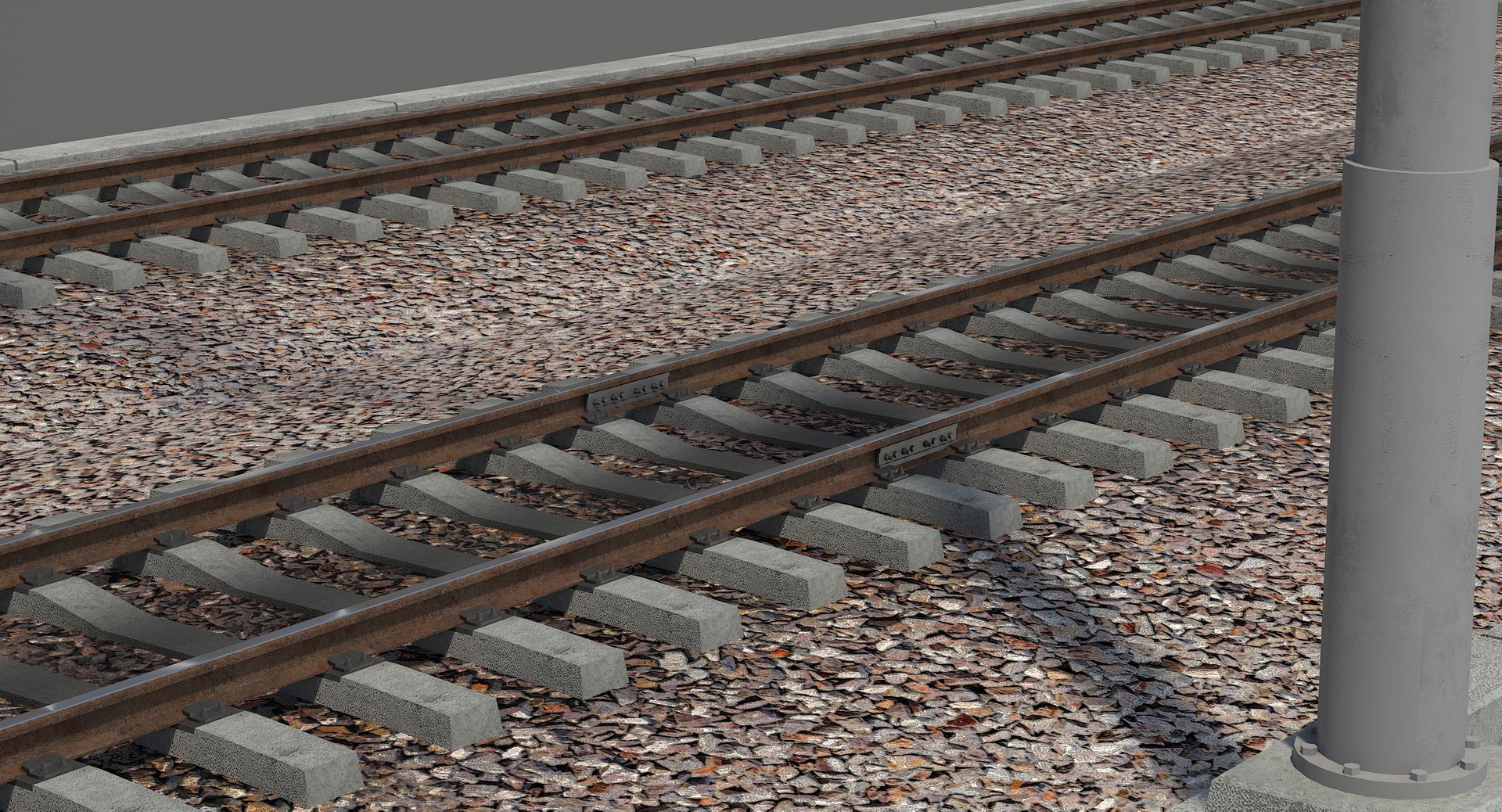 Electrical Line Track Railway JR Section 3D - TurboSquid 2197148