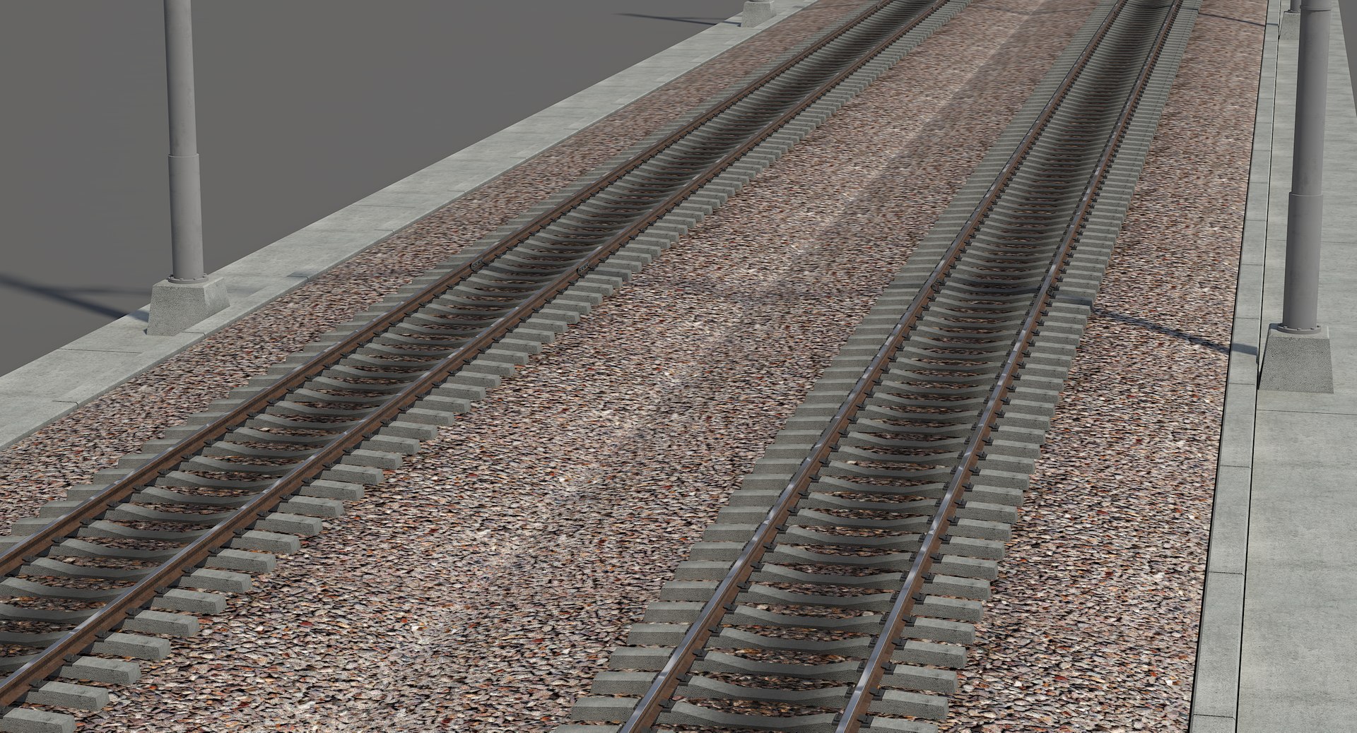 Electrical Line Track Railway JR Section 3D - TurboSquid 2197148