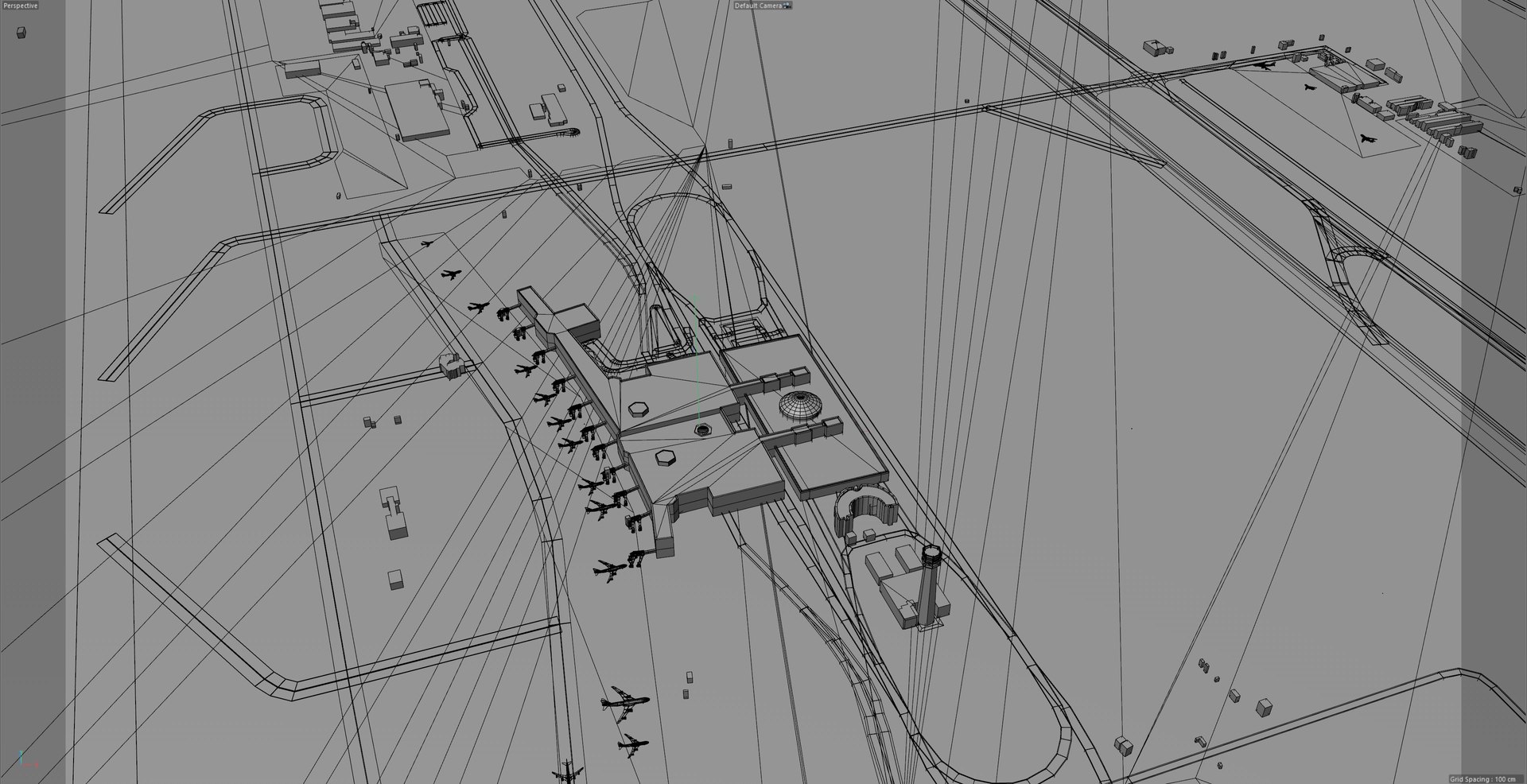 3D Dammam King Fahd Airport Model - TurboSquid 2051784