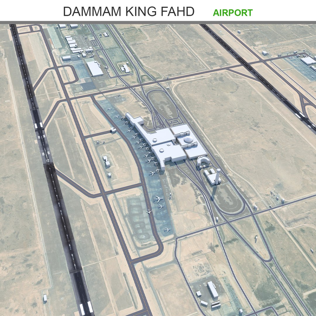 3D Dammam King Fahd Airport Model - TurboSquid 2051784