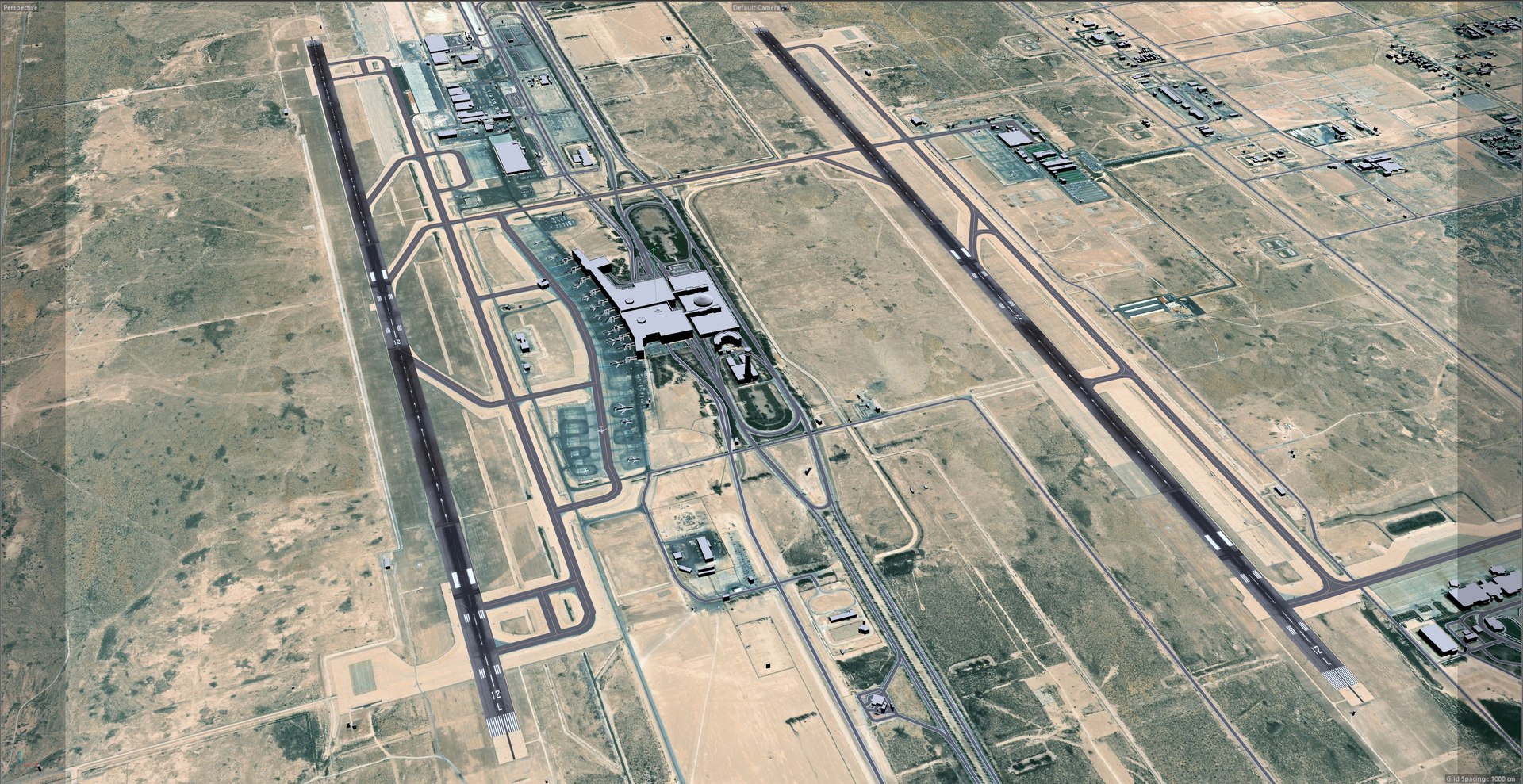 3D Dammam King Fahd Airport Model - TurboSquid 2051784