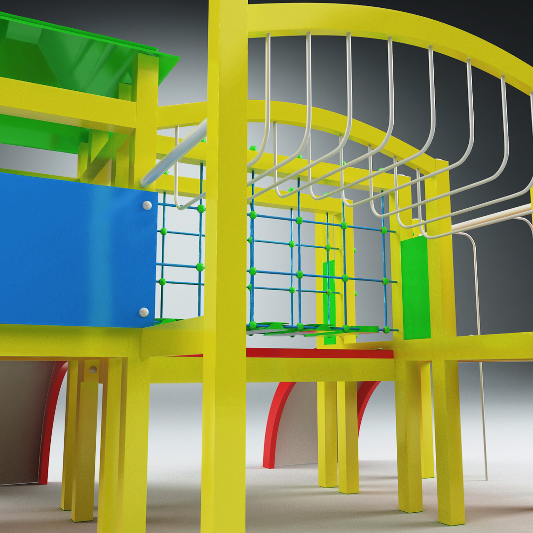 3d model of playgrounds v1