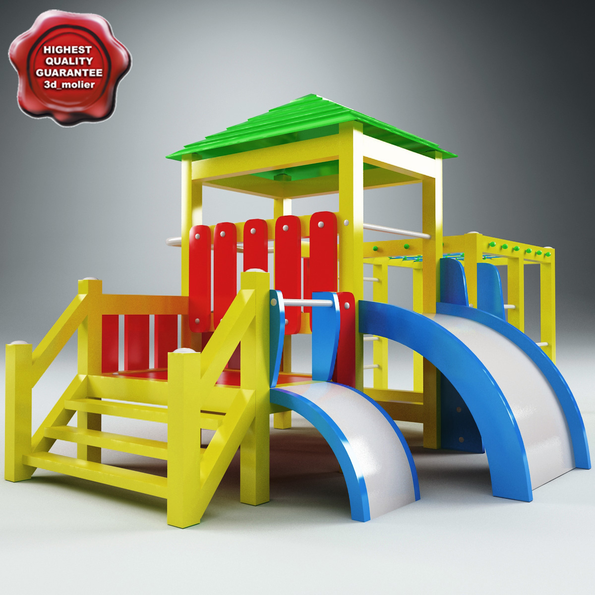 3d model of playgrounds v1