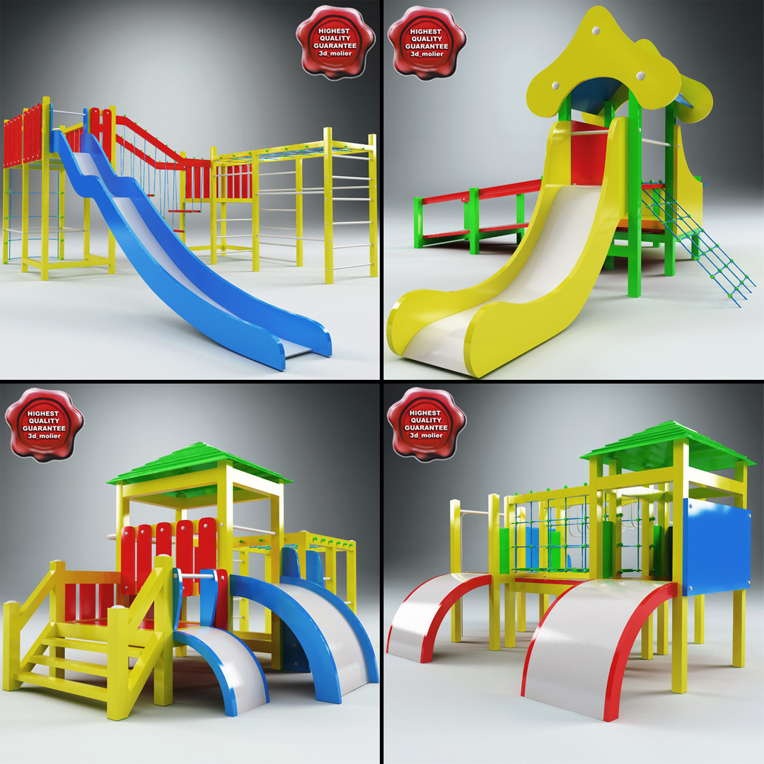 3d model of playgrounds v1