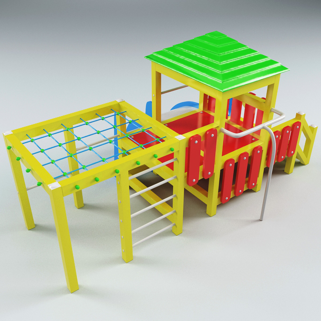 3d model of playgrounds v1
