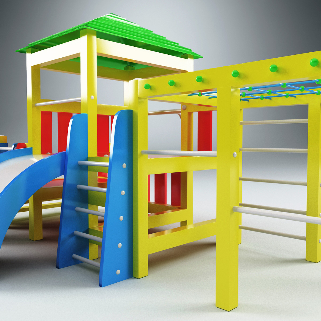 3d model of playgrounds v1