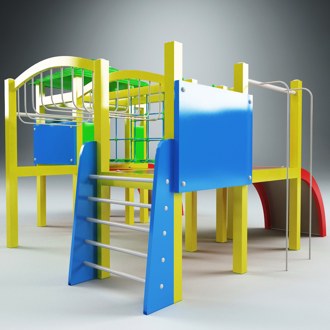 3d model of playgrounds v1
