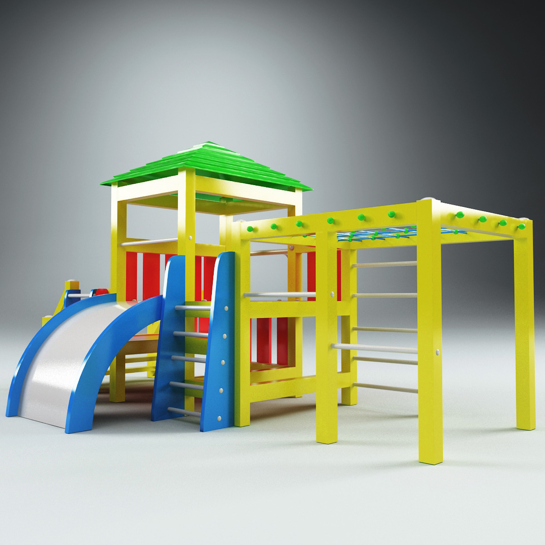 3d model of playgrounds v1