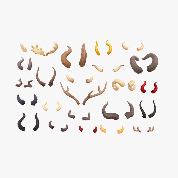 Printable horns 3D model - TurboSquid 1498718