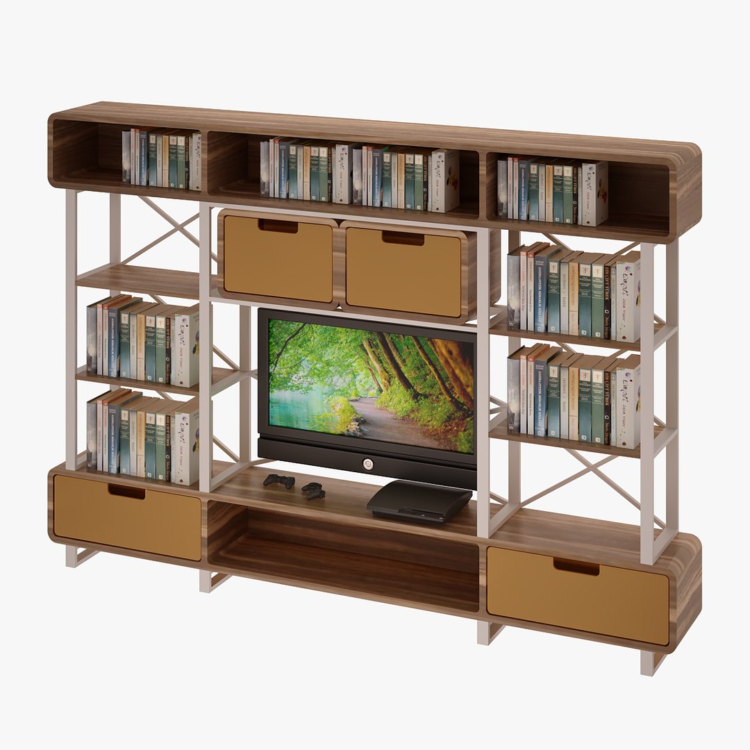 3D Tv Unit Model - TurboSquid 1423665