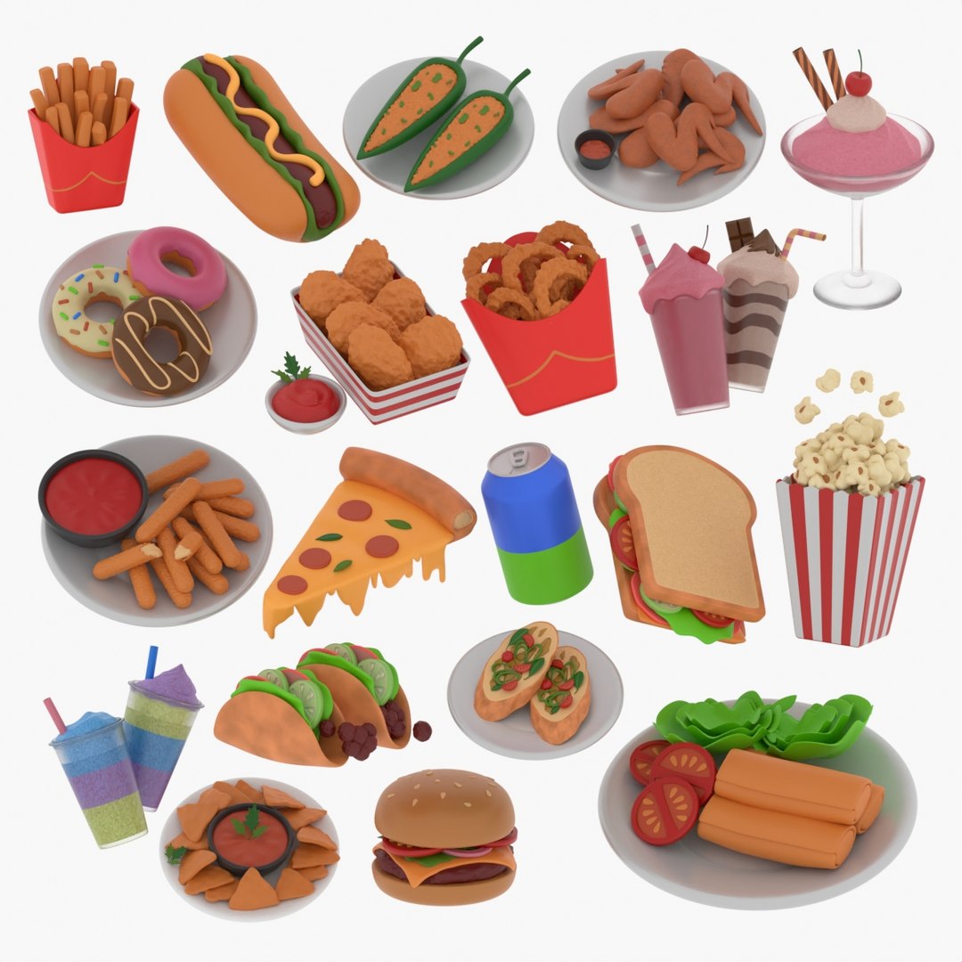3D Fast Food 3D Collection - TurboSquid 2164303