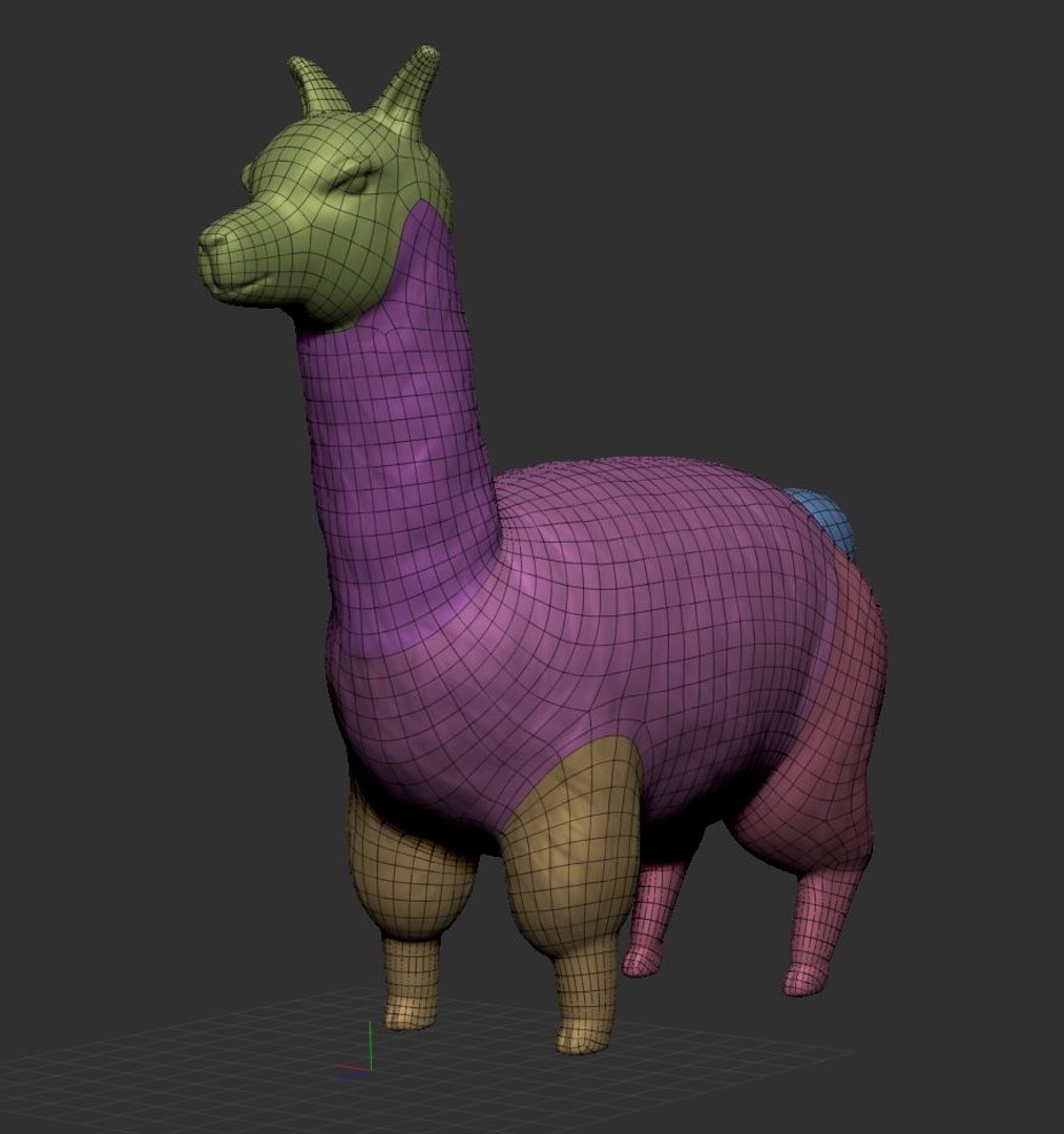 3D White Lama model - TurboSquid 1716313