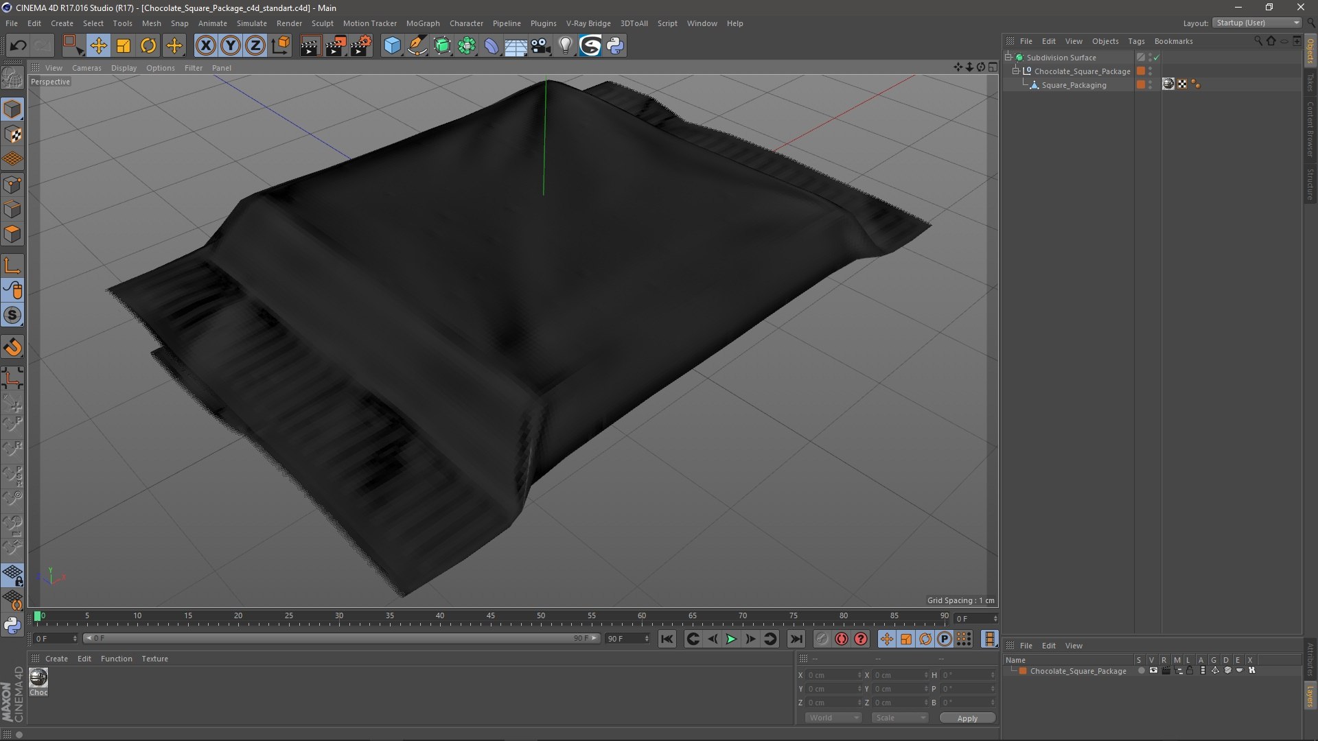 3D Chocolate Square Package - TurboSquid 2208810