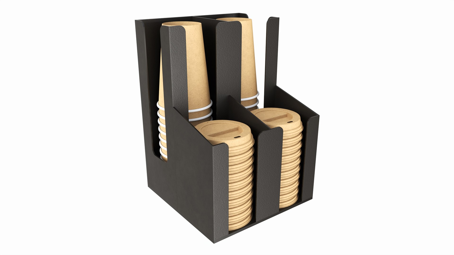 3D Wall Mount Or Counter Top Cup Display - TurboSquid 2277929