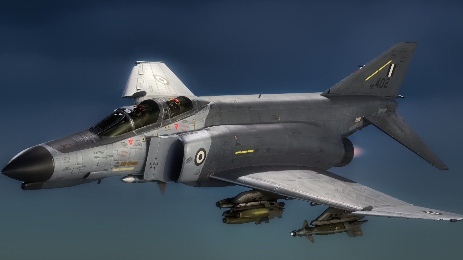 3D F4 Phantom 2 - With Cockpit-Rigged-High Resolution Multiple Textures ...