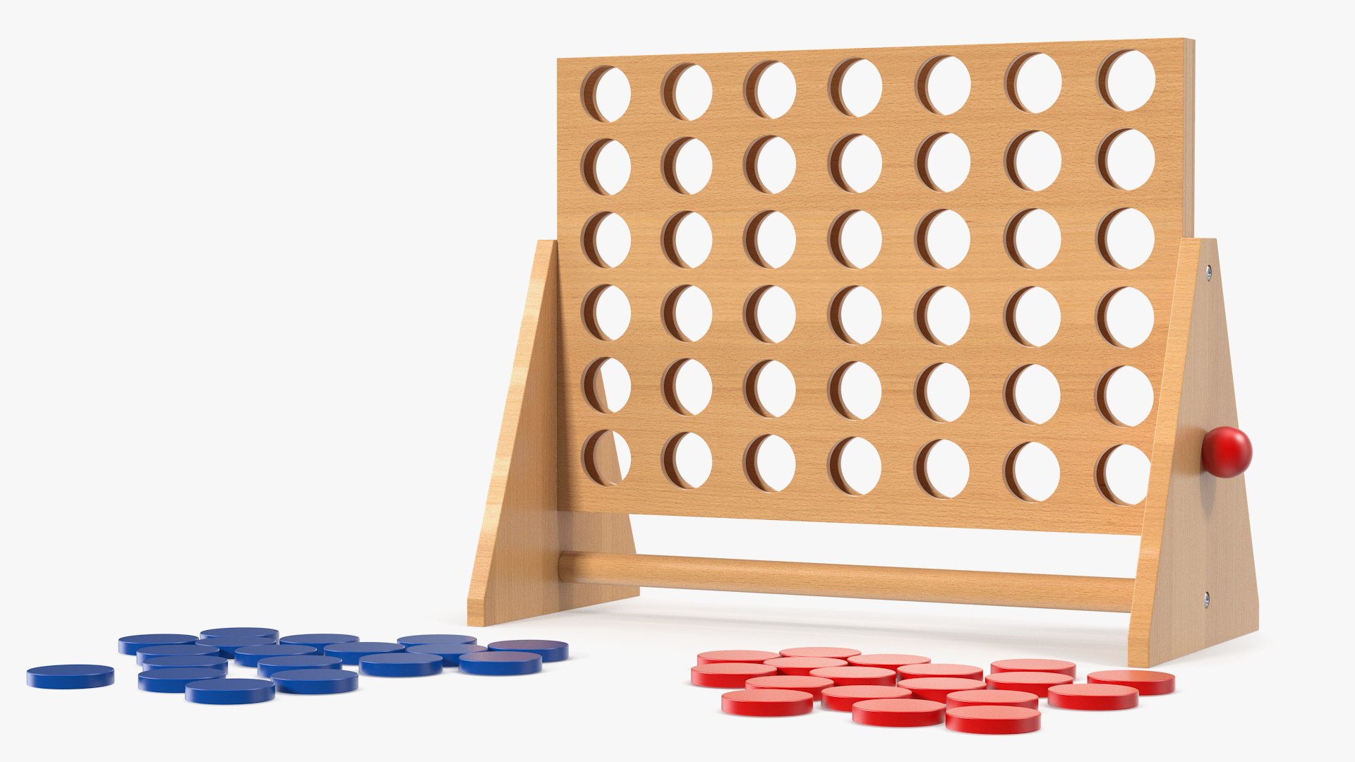 3D Puissance 4 Game Ready Wooden Board Model - TurboSquid 1980976
